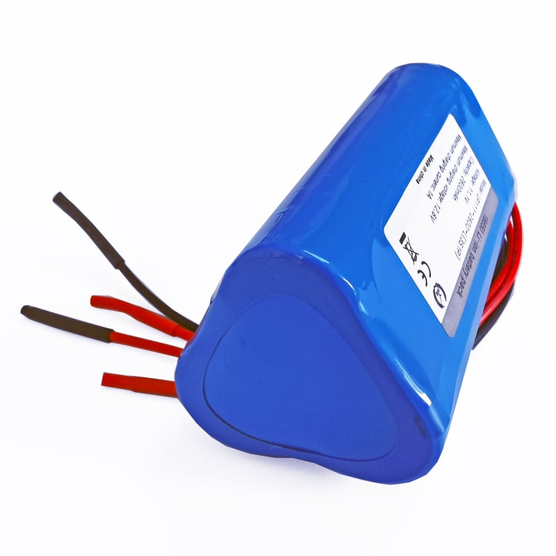 Paquete de batería de iones de litio recargable 3S1P Triangle 10.8V 11.1V 18650 2600mAh con PCM ...